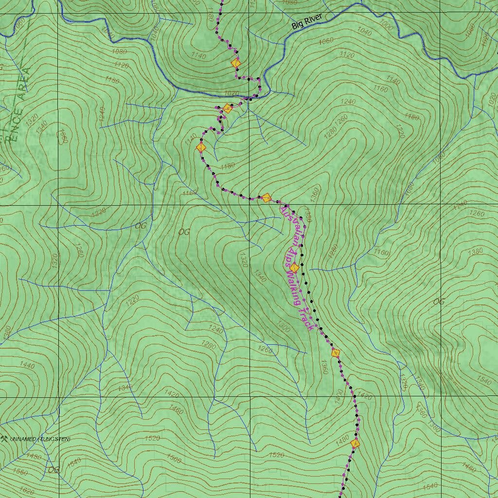 Getlost Map 8324-2 FALLS CREEK Victoria Topographic Map V16b 1:25,000 ...