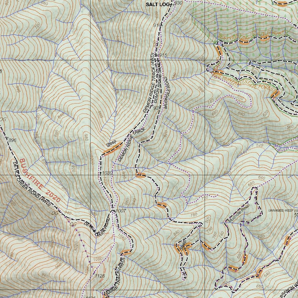 Getlost Map 8224-2 BUFFALO Victoria Topographic Map V16b 1:25,000 by ...