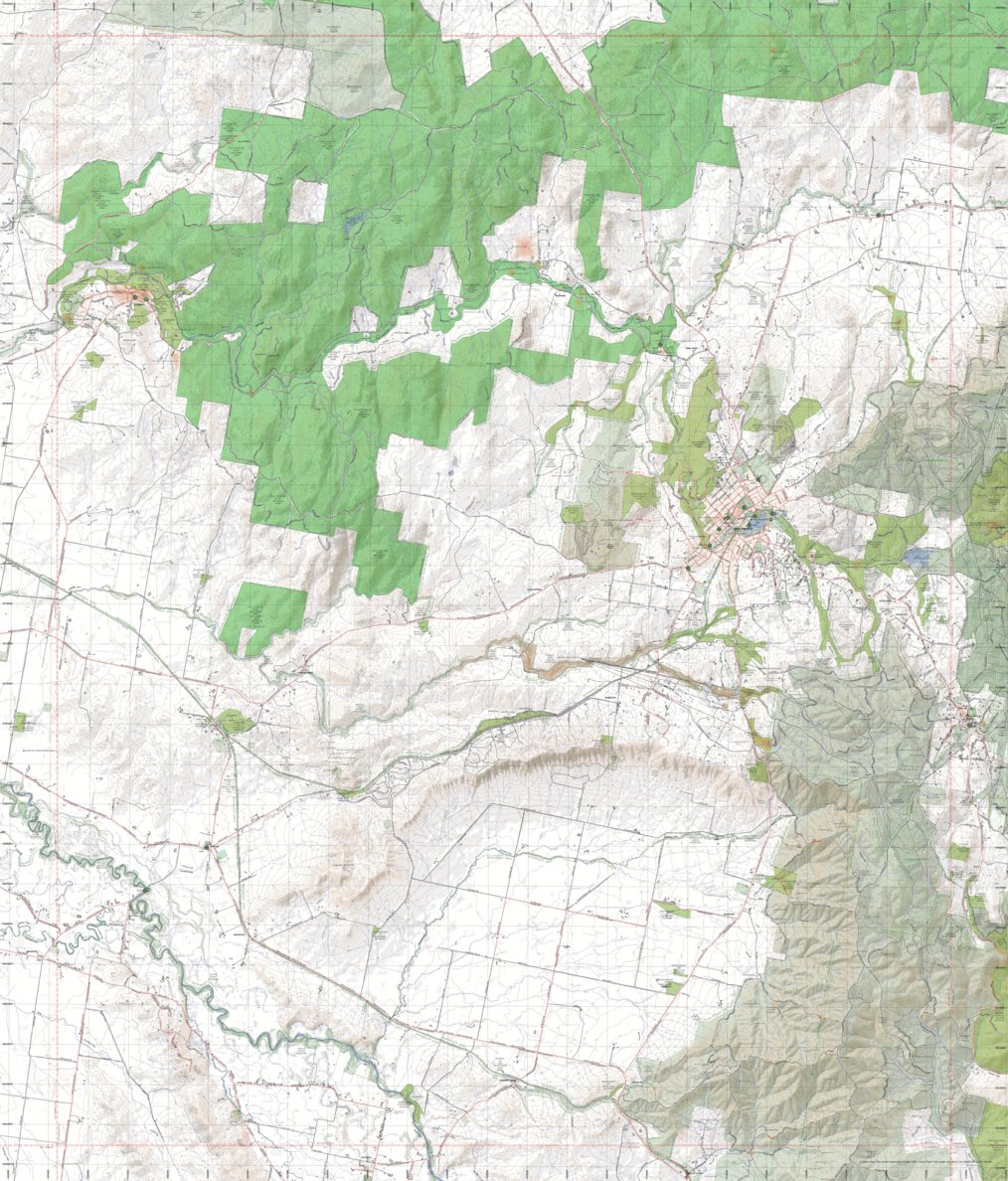 Getlost Map 8225-3 BEECHWORTH Victoria Topographic Map V16b 1:25,000 by ...