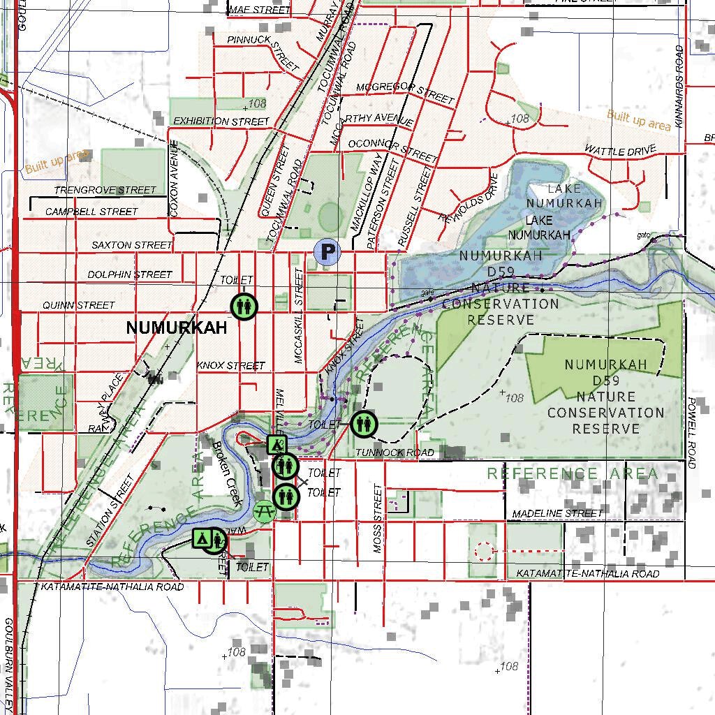 Getlost Map 7925-1 NUMURKAH Victoria Topographic Map V16b 1:25,000 by ...