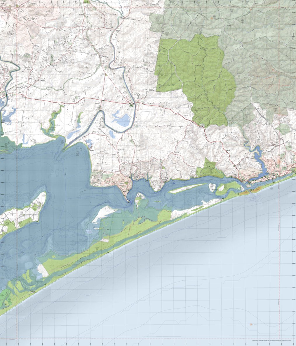 Getlost Map 8422-2 LAKES ENTRANCE Victoria Topographic Map V16b 1: ...