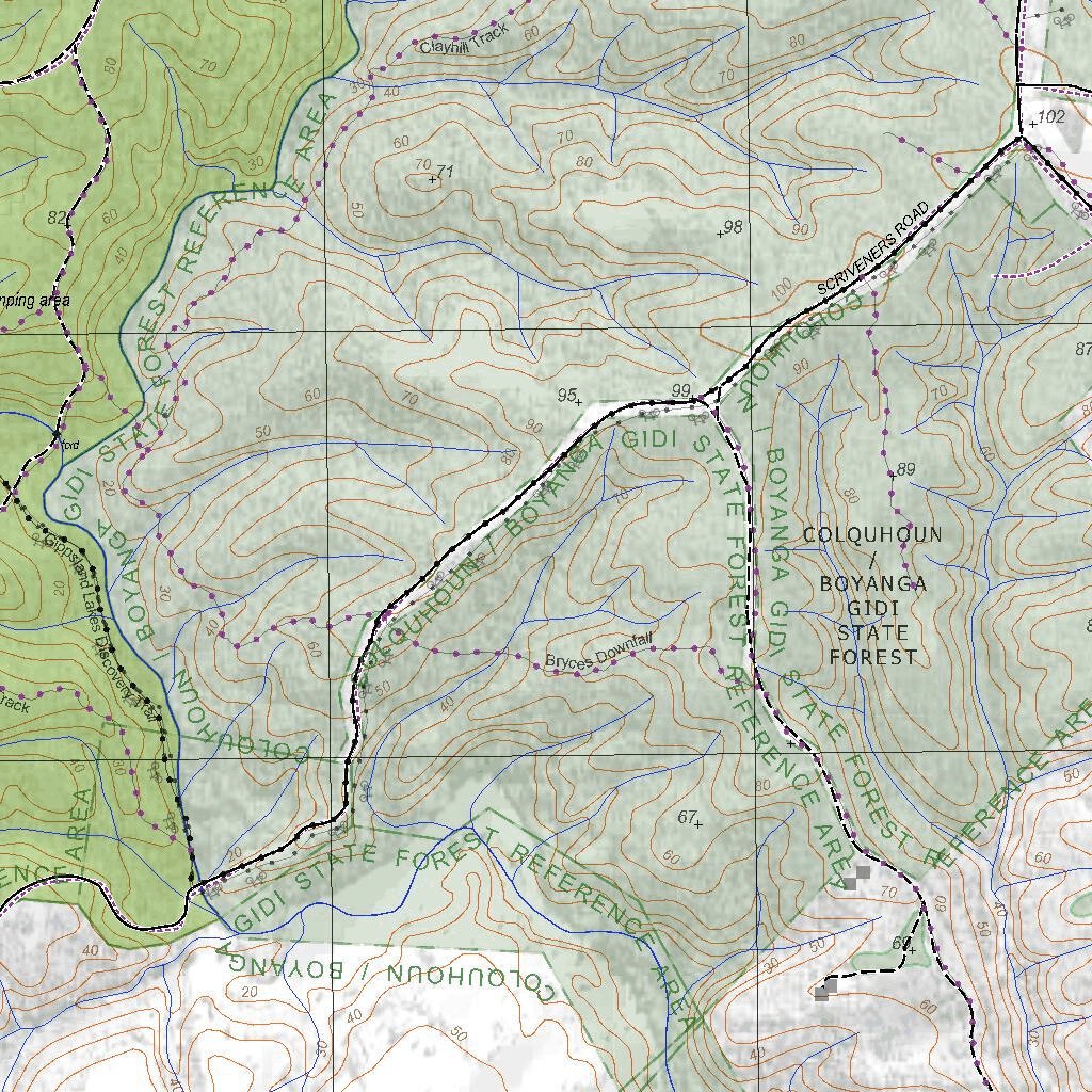 Getlost Map 8422-2 LAKES ENTRANCE Victoria Topographic Map V16b 1: ...