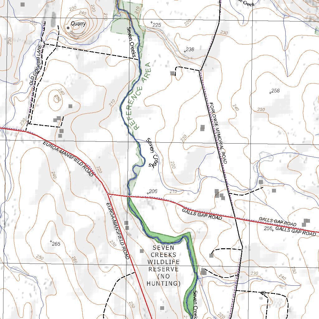 Getlost Map 85424-3 STRATHBOGIE Victoria Topographic Map V16b 1:25,000 ...