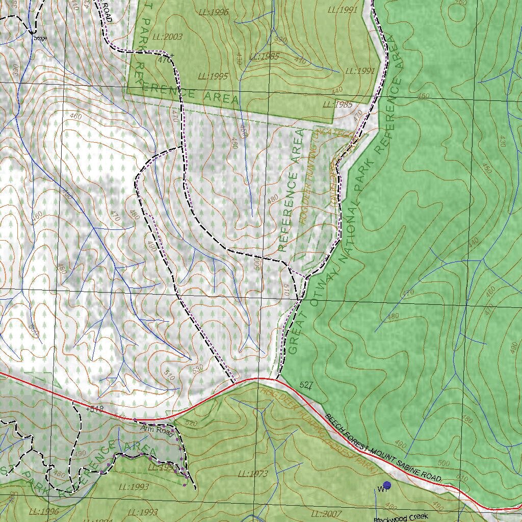 Getlost Map 76254-4 BEECH FOREST Victoria Topographic Map V16b 1:25,000 ...