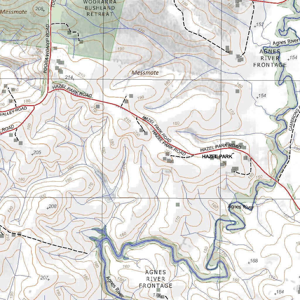 Getlost Map 81254-1 TOORA Victoria Topographic Map V16b 1:25,000 by ...