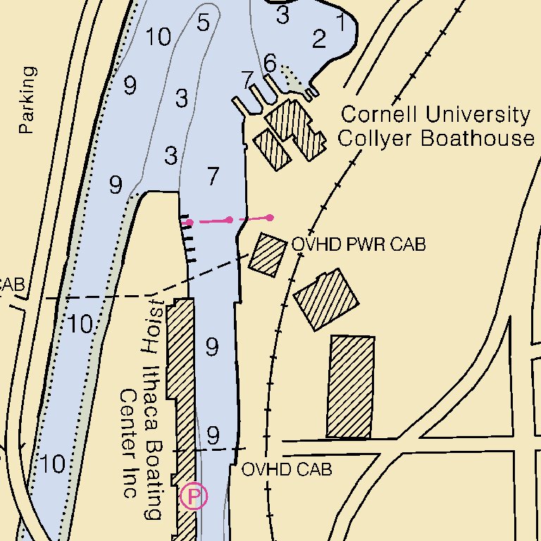 Ithaca New York Inset Map by National Oceanographic & Atmospheric ...