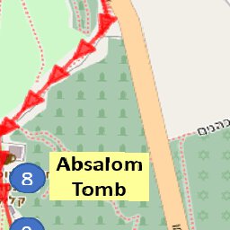 Jerusalem - Mount of Olives Walking Tour Map by Maptastica | Avenza Maps