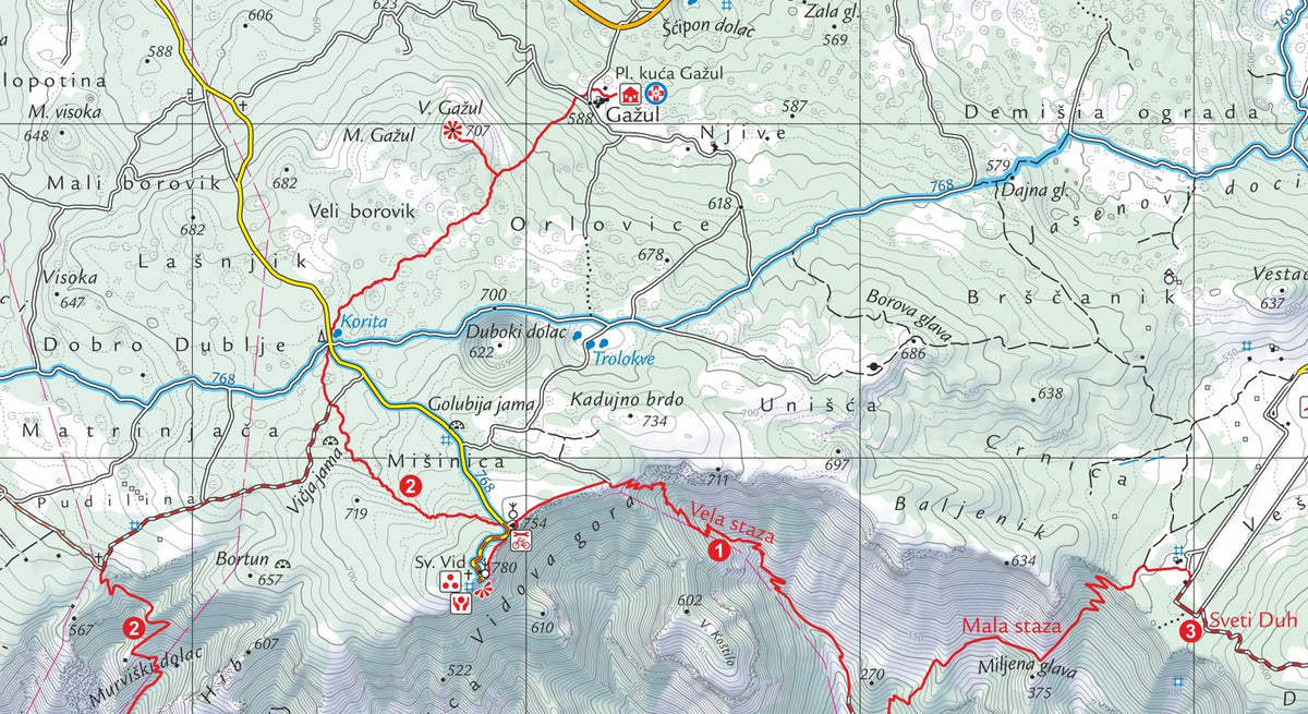 Bol - Otok Brač Map by Croatian Mountain Rescue Service - HGSS | Avenza ...