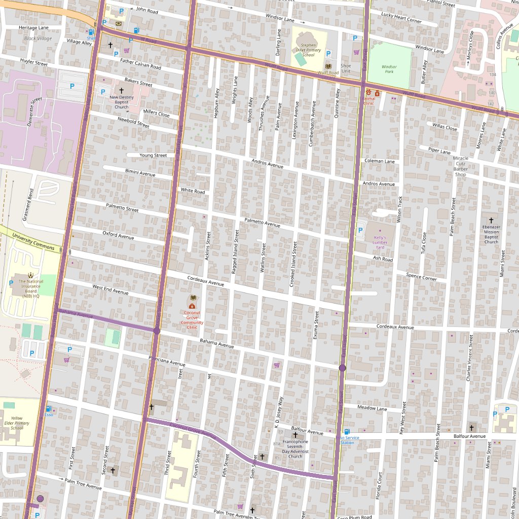 New Providence, Bahamas - Bus Route 2 Map by Bahama Atlas | Avenza Maps