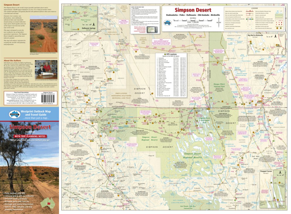 Simpson Desert Map by Meridian Maps | Avenza Maps