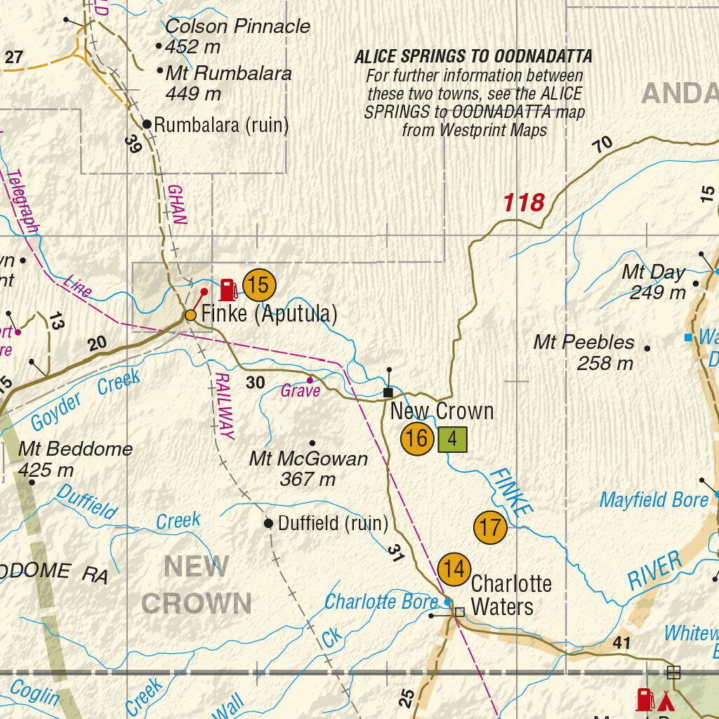 Simpson Desert Map by Meridian Maps | Avenza Maps