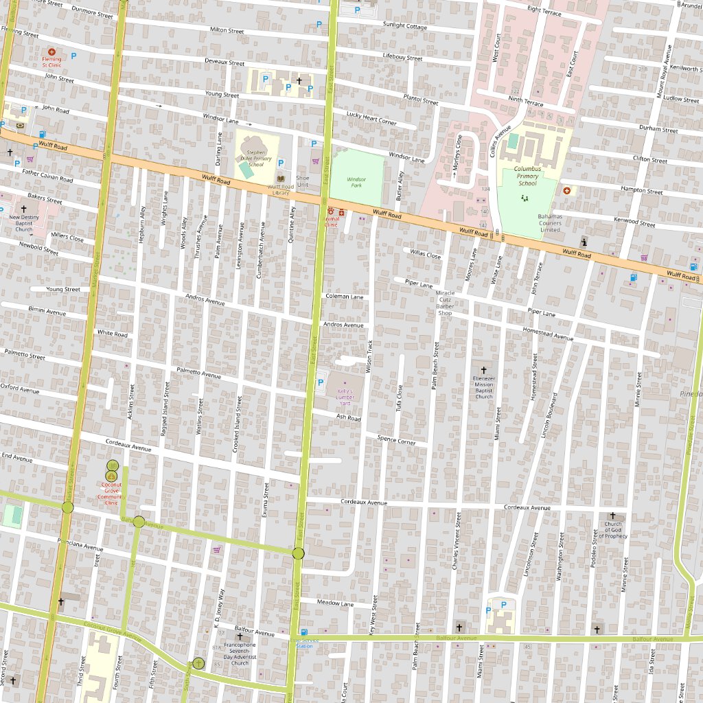 New Providence, Bahamas - Bus Route 2A Map by Bahama Atlas | Avenza Maps