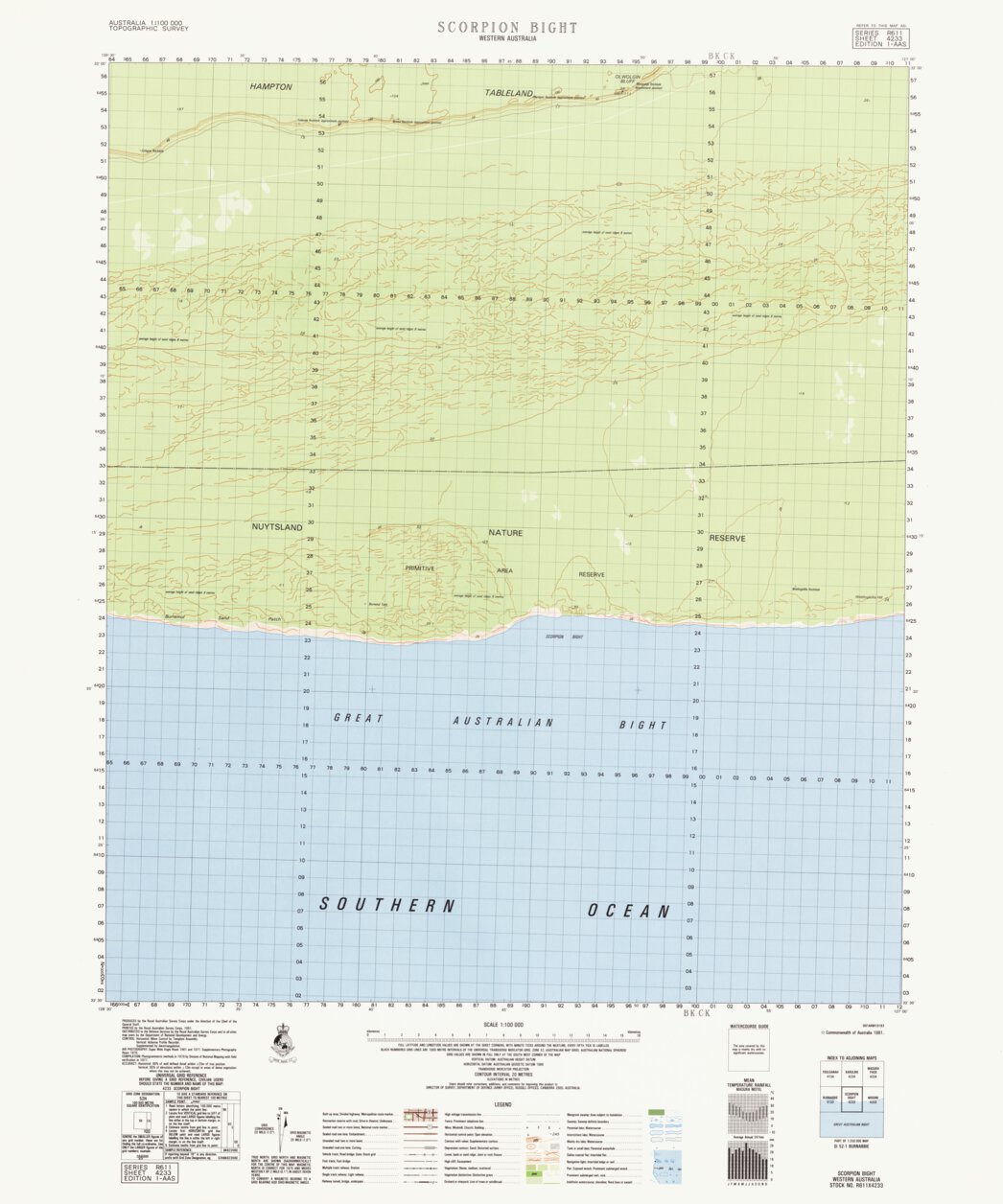 Scorpion Bight (4233) Map by Geoscience Australia | Avenza Maps