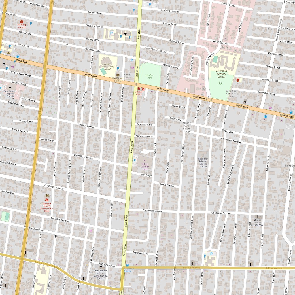 New Providence, Bahamas - Bus Route 4A Map by Bahama Atlas | Avenza Maps