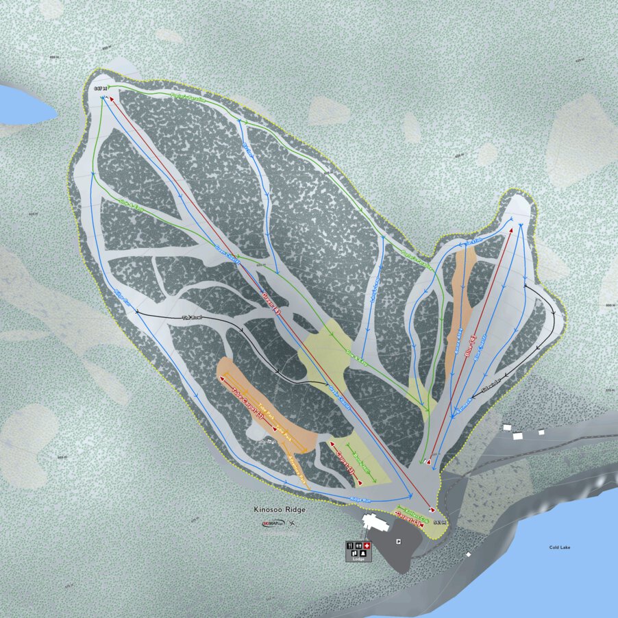 Kinosoo Ridge Resort Map by Mapsynergy | Avenza Maps