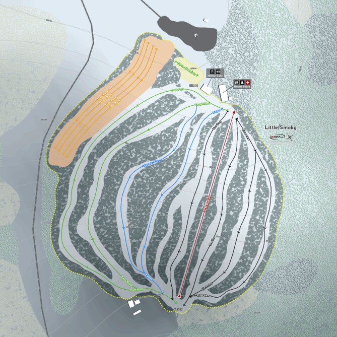 Little Smoky Resort Map by Mapsynergy | Avenza Maps