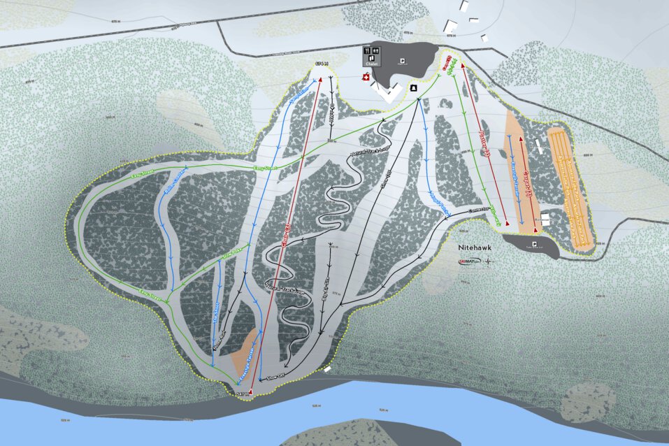 Nitehawk Resort Map by Mapsynergy | Avenza Maps