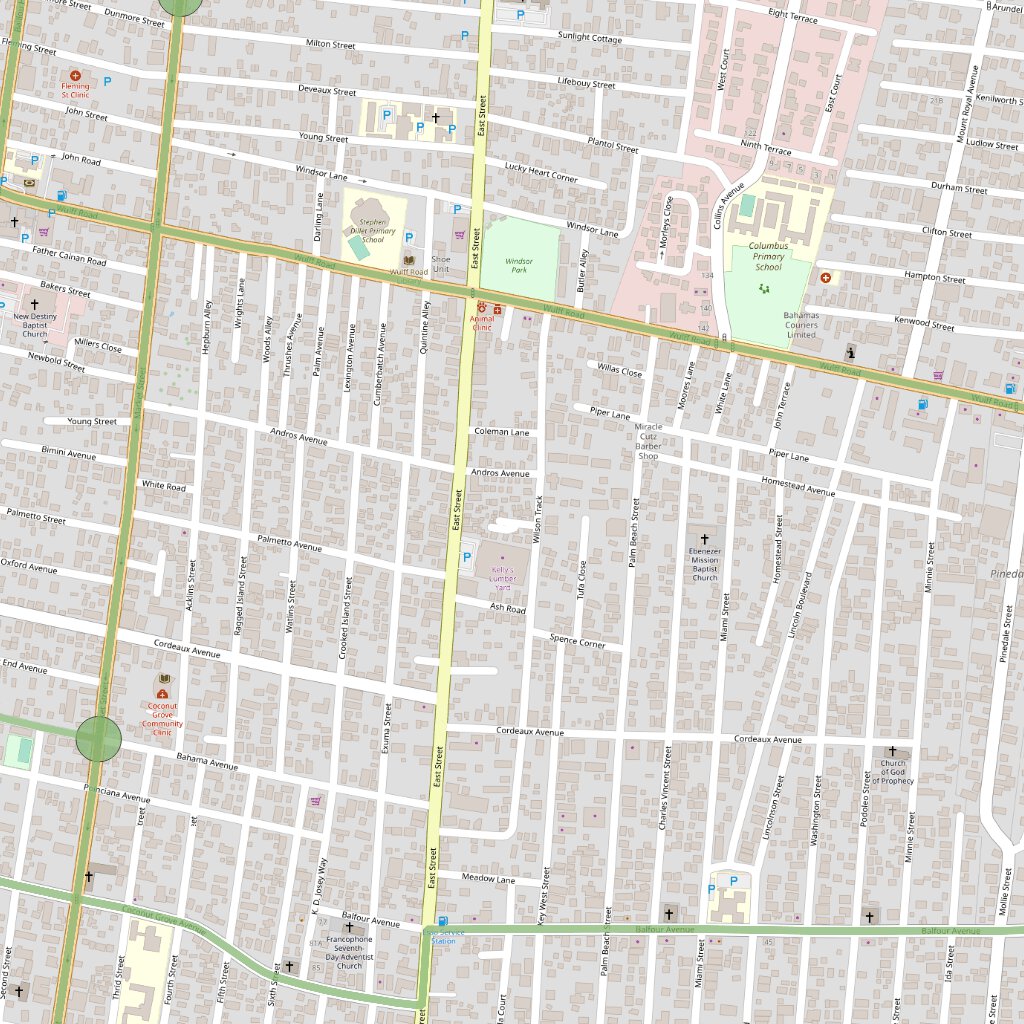 New Providence, Bahamas - Bus Route 6A Map by Bahama Atlas | Avenza Maps