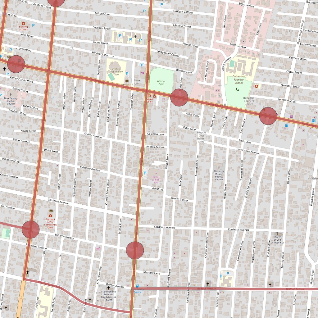 New Providence, Bahamas - Bus Route 8A Map by Bahama Atlas | Avenza Maps