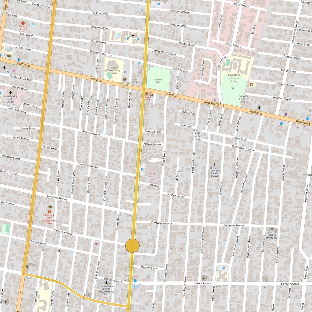 New Providence, Bahamas - Bus Route 9A Map by Bahama Atlas | Avenza Maps