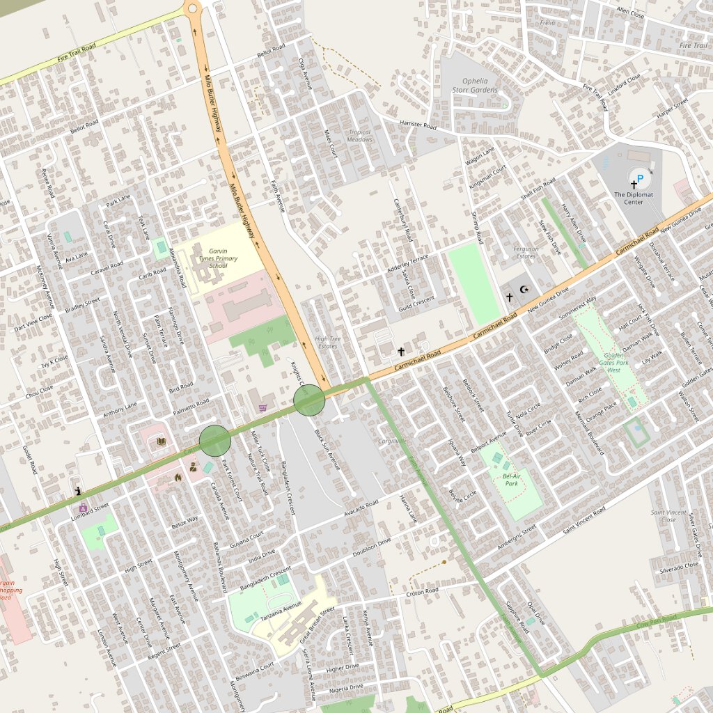 New Providence, Bahamas - Bus Route 12 Map by Bahama Atlas | Avenza Maps