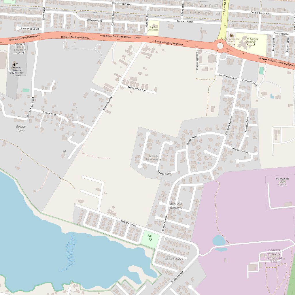 New Providence, Bahamas - Bus Route 14 Map by Bahama Atlas | Avenza Maps
