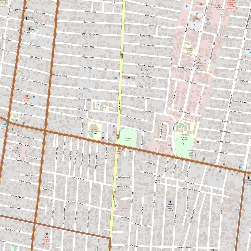 New Providence, Bahamas - Bus Route 15A Map by Bahama Atlas | Avenza Maps
