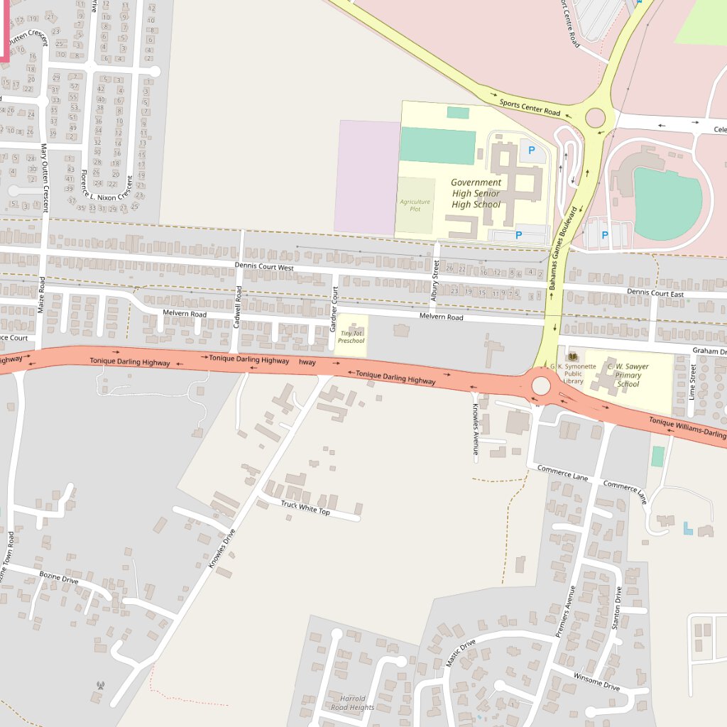 New Providence, Bahamas - Bus Route 16A Map by Bahama Atlas | Avenza Maps