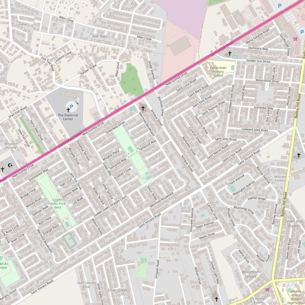New Providence, Bahamas - Bus Route 16B Map by Bahama Atlas | Avenza Maps