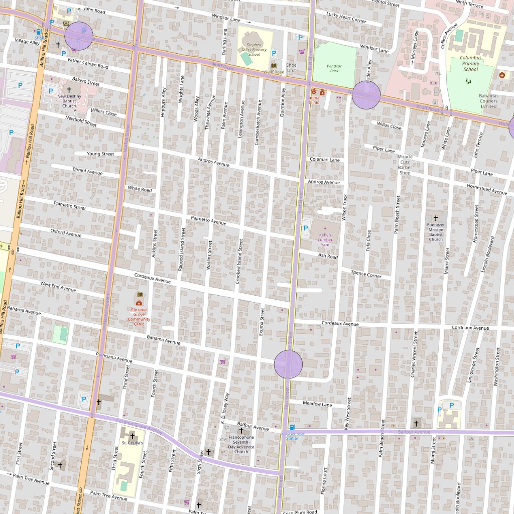 New Providence, Bahamas - Bus Route 21 Map by Bahama Atlas | Avenza Maps