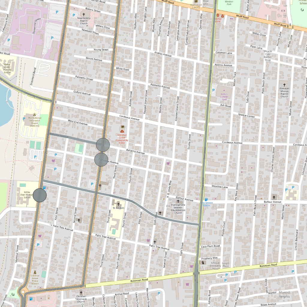 New Providence, Bahamas - Bus Route 22A Map by Bahama Atlas | Avenza Maps