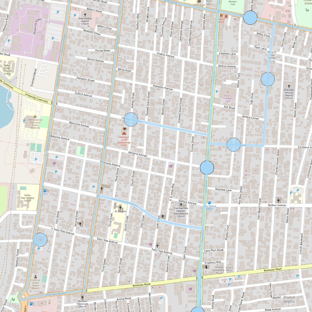 New Providence, Bahamas - Bus Route 23 Map by Bahama Atlas | Avenza Maps