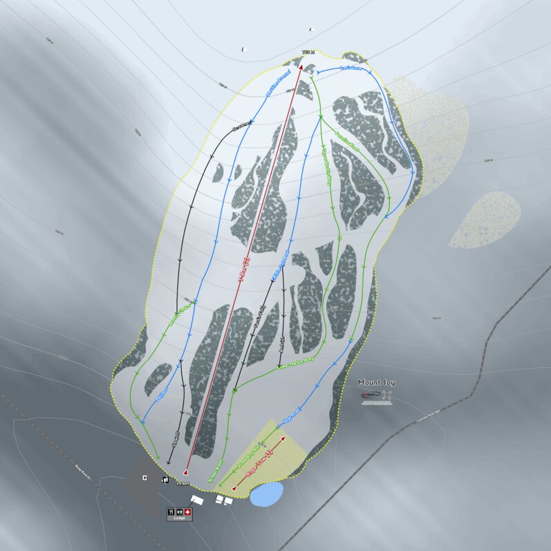 Mount Joy Resort Map by Mapsynergy | Avenza Maps