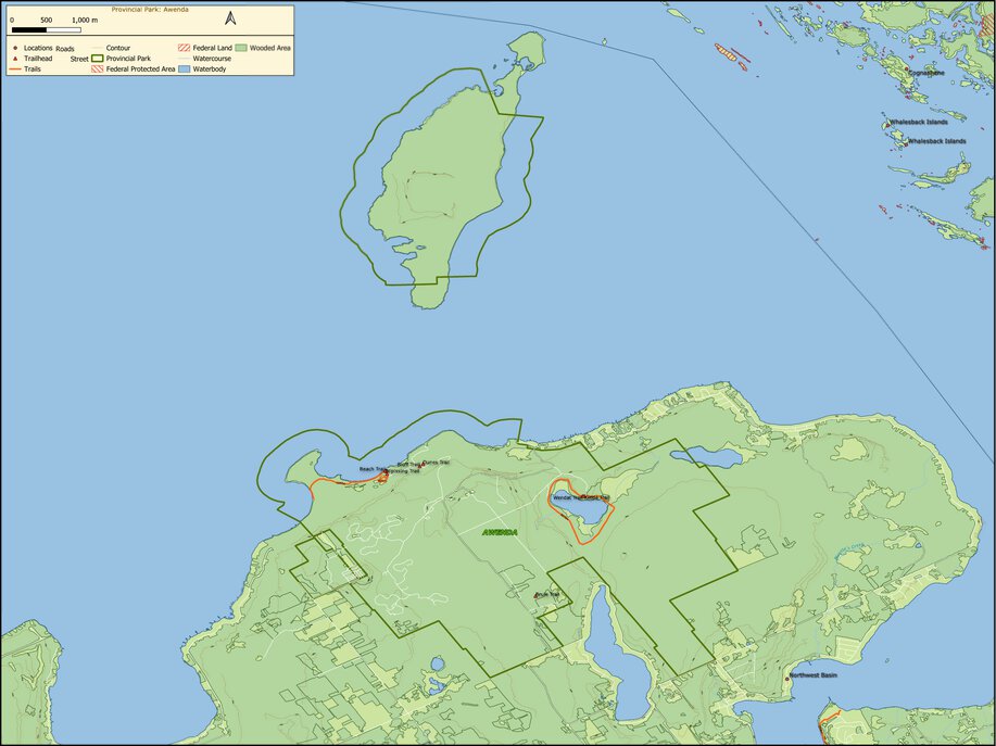 Ontario Provincial Park: Awenda Map by Xavier Maps | Avenza Maps
