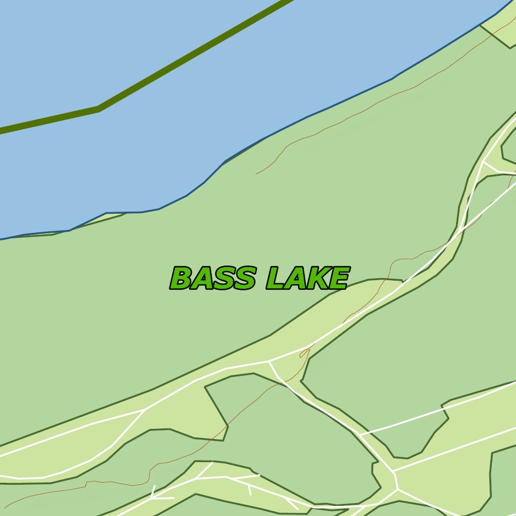 Ontario Provincial Park: Bass Lake Map by Xavier Maps | Avenza Maps
