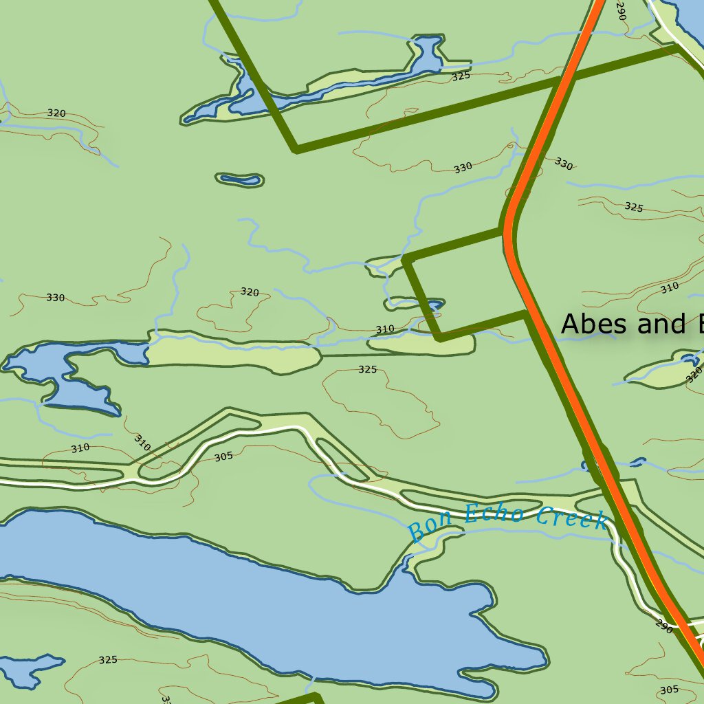 Ontario Provincial Park: Bon Echo Map by Xavier Maps | Avenza Maps