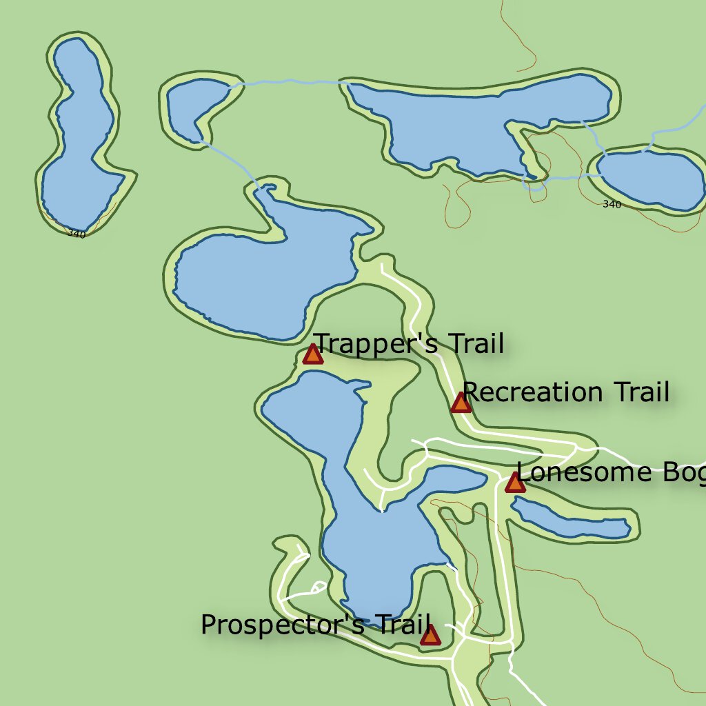 Ontario Provincial Park: Esker Lakes Map by Xavier Maps | Avenza Maps