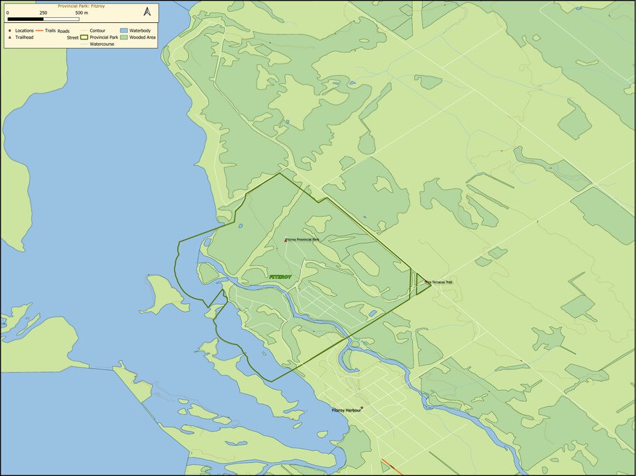 Ontario Provincial Park: Fitzroy Map by Xavier Maps | Avenza Maps