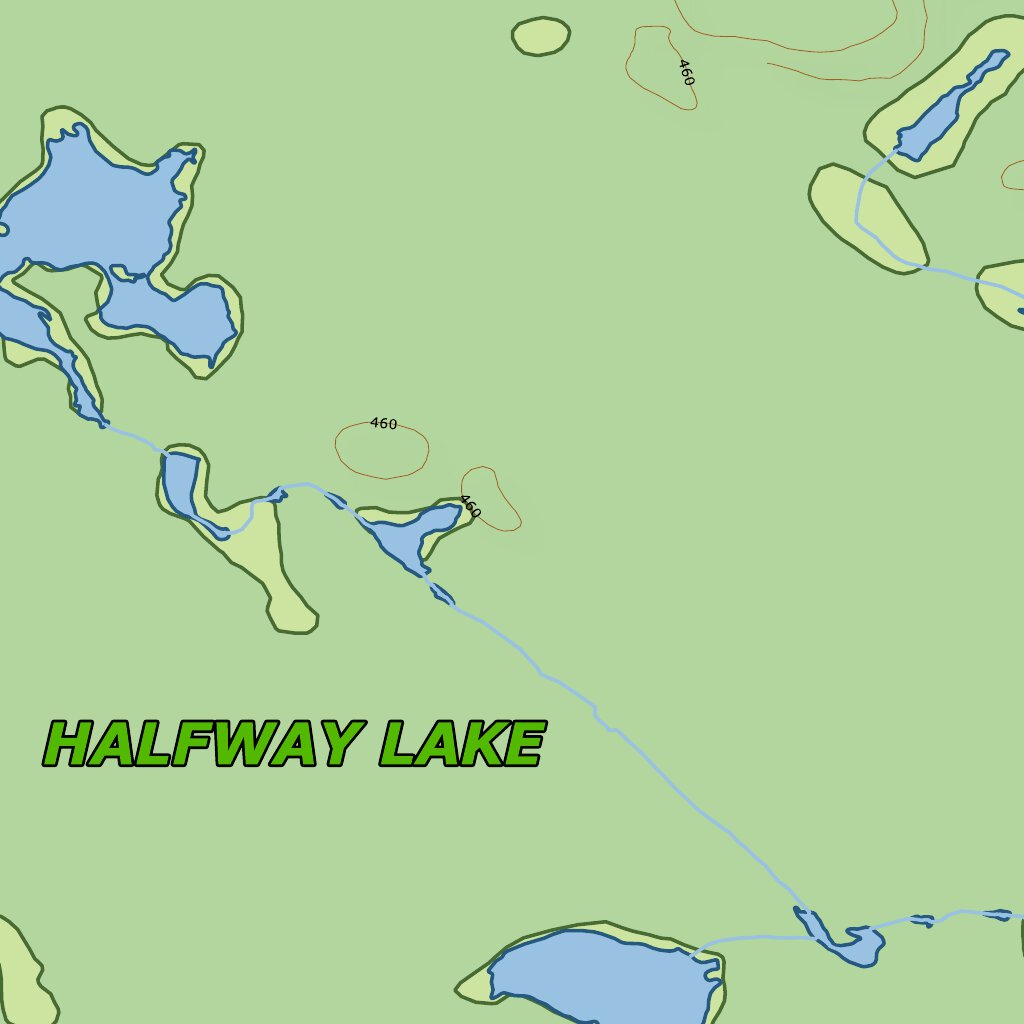 Ontario Provincial Park: Halfway Lake Map by Xavier Maps | Avenza Maps