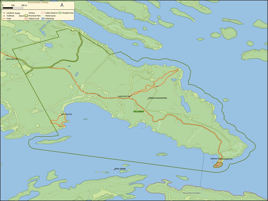 Ontario Provincial Park: Killbear Map by Xavier Maps | Avenza Maps