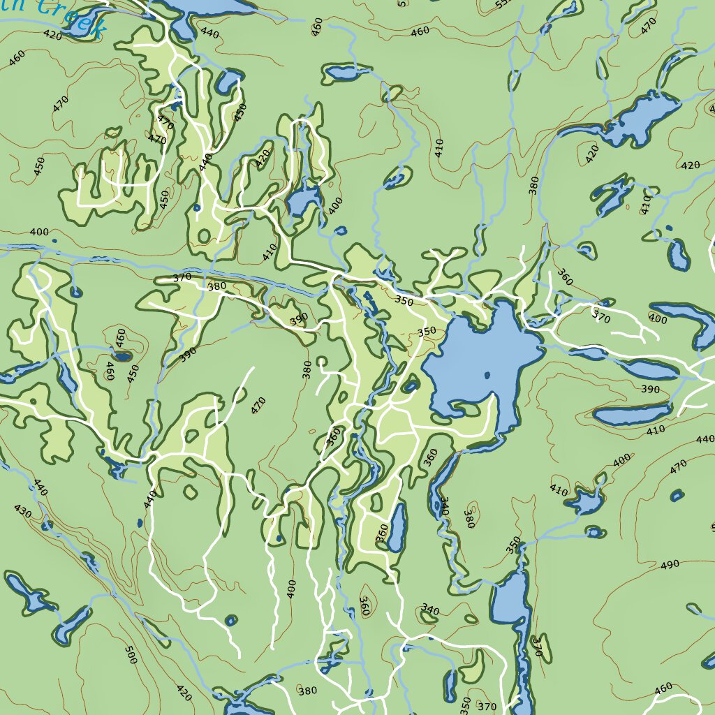 Ontario Provincial Park: Lady Evelyn-Smoothwater Map by Xavier Maps ...