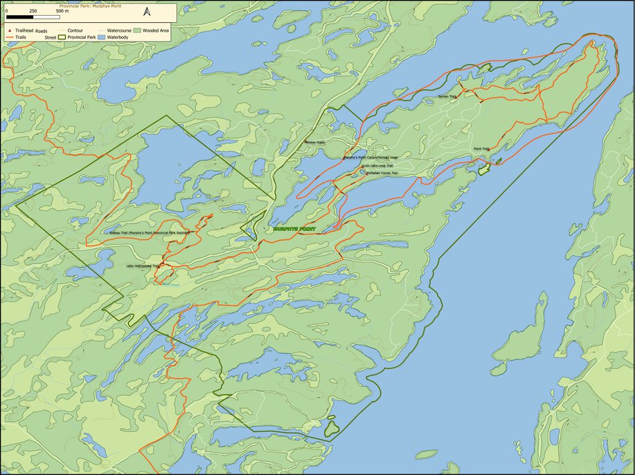 Ontario Provincial Park: Murphys Point Map by Xavier Maps | Avenza Maps