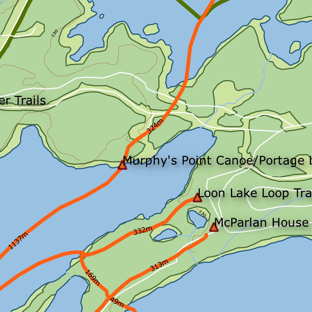 Ontario Provincial Park: Murphys Point Map by Xavier Maps | Avenza Maps