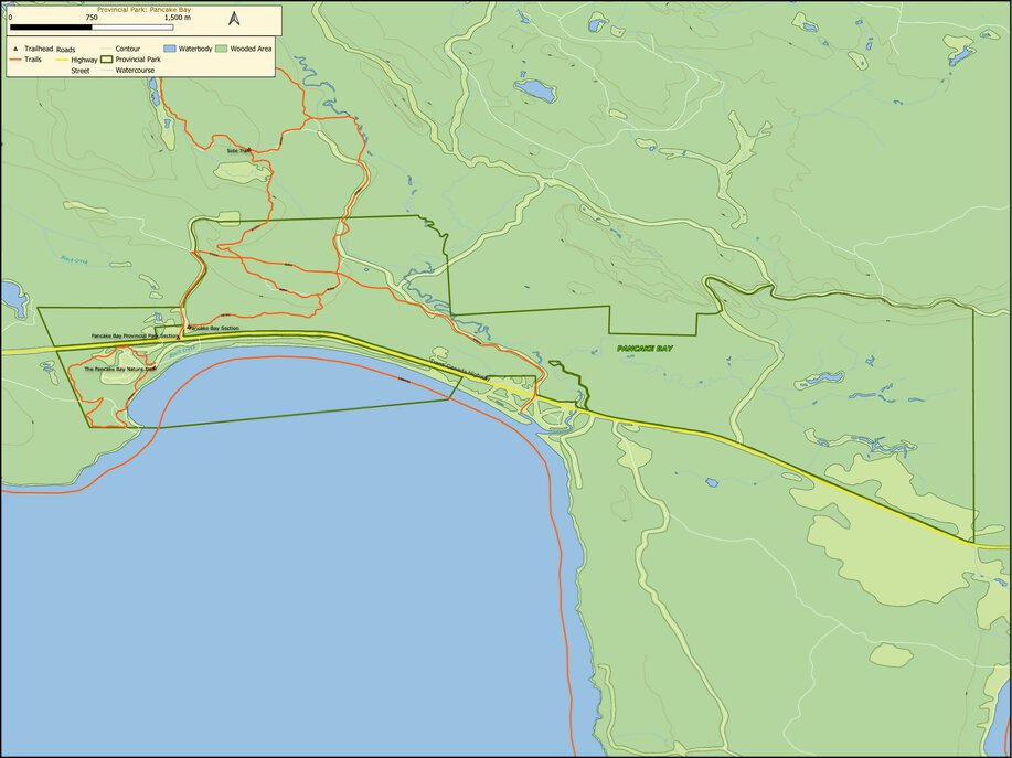 Ontario Provincial Park: Pancake Bay Map by Xavier Maps | Avenza Maps
