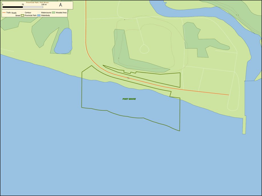 Ontario Provincial Park: Port Bruce Map by Xavier Maps | Avenza Maps