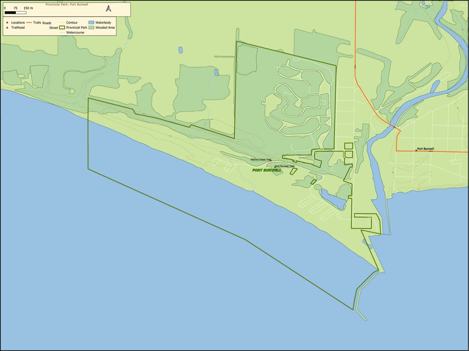 Ontario Provincial Park: Port Burwell Map by Xavier Maps | Avenza Maps