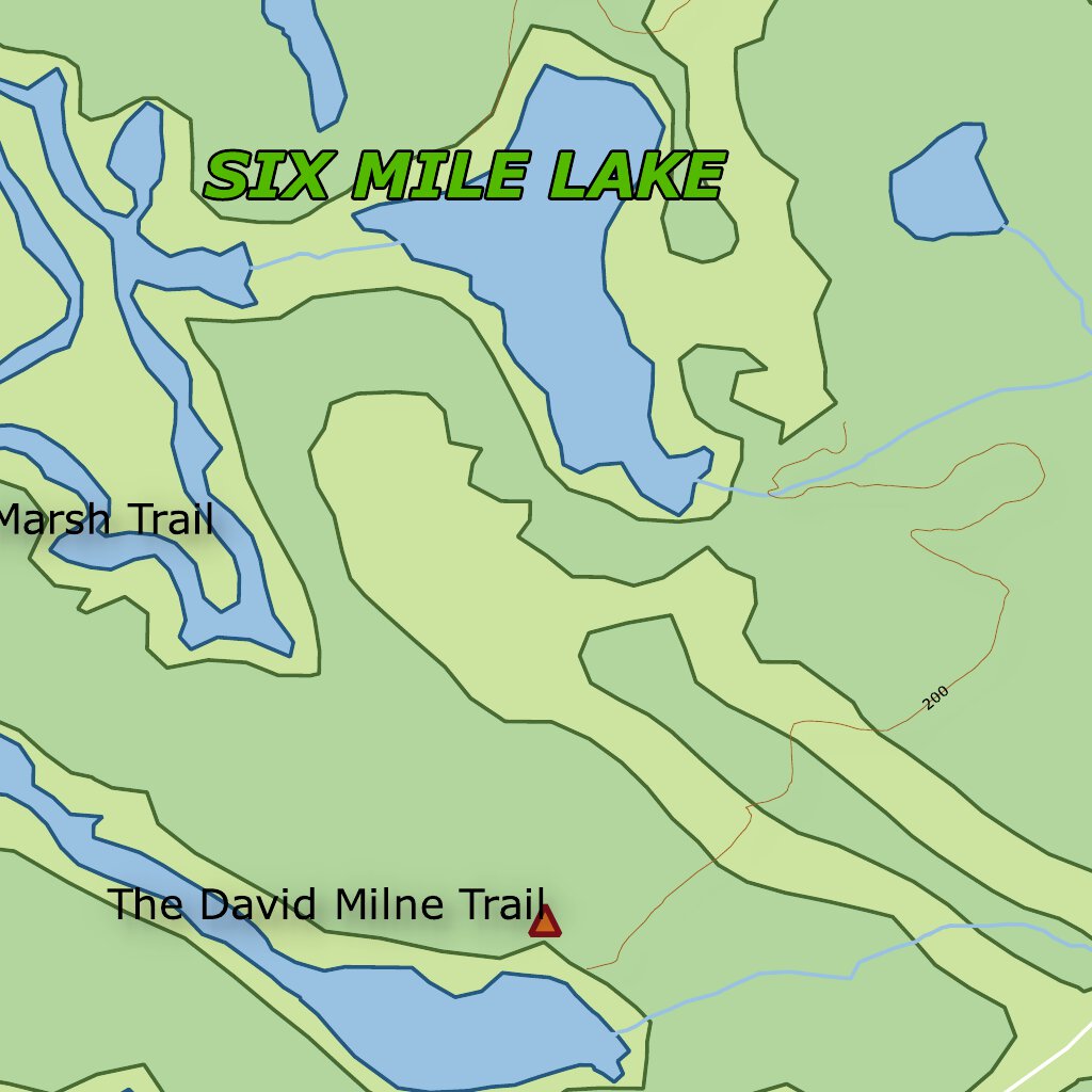 Ontario Provincial Park: Six Mile Lake Map by Xavier Maps | Avenza Maps