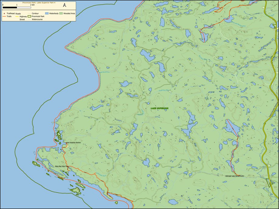 Ontario Provincial Park: Lake Superior Part 4 Map by Xavier Maps ...