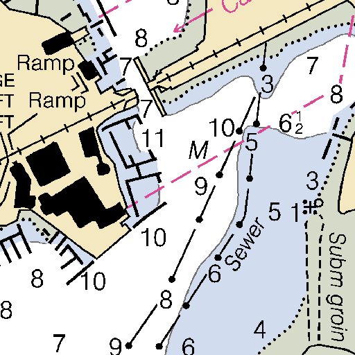Manchester Harbor Ma Map by National Oceanographic & Atmospheric ...