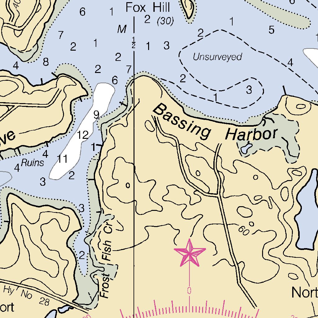 Chatham Harbor And Pleasant Bay Ma Map by National Oceanographic ...